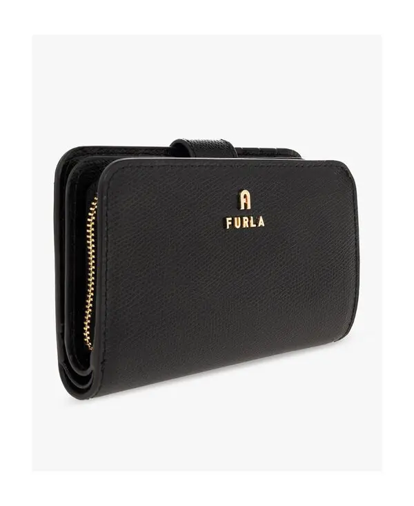 Furla Logo-plaque Zipped Wallet - Black