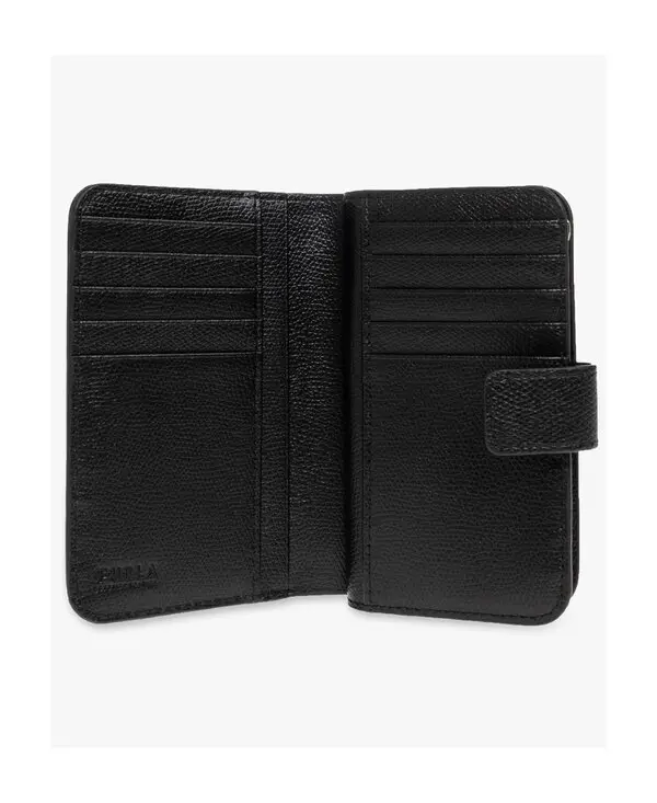 Furla Logo-plaque Zipped Wallet - Black