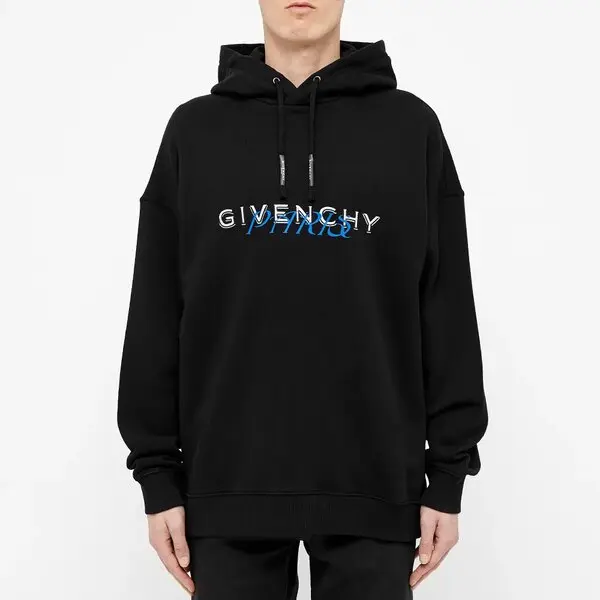 Givenchy Logo Print Cotton Hoodie