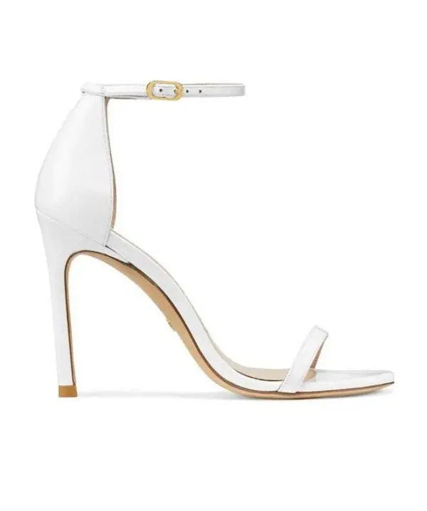 STUART WEITZMAN Nudistsong Sandals - White