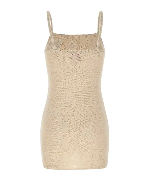 MC2 SAINT BARTH Artie Crochet Knitted Dress