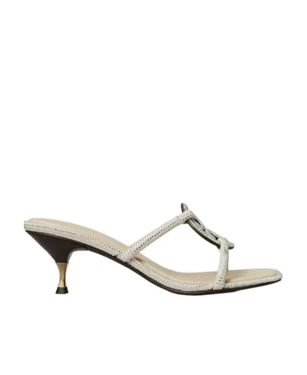 Tory Burch Miller Embellished Sandals - Nude