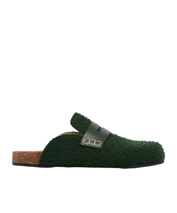 J.W.ANDERSON Felt Mules - Pine