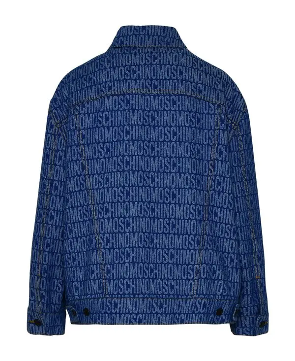 Moschino Monogram Print Denim Jacket