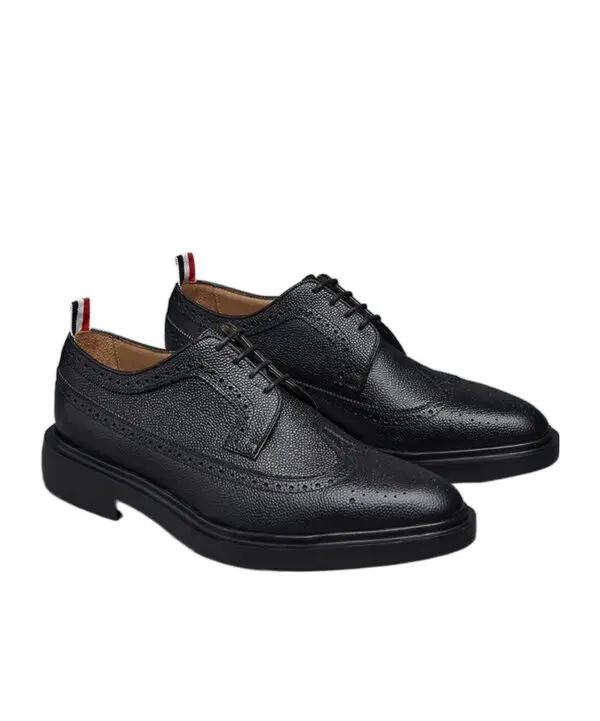 Thom Browne Longwing Almond-toe Derby Shoes
