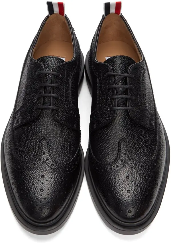Thom Browne Longwing Almond-toe Derby Shoes