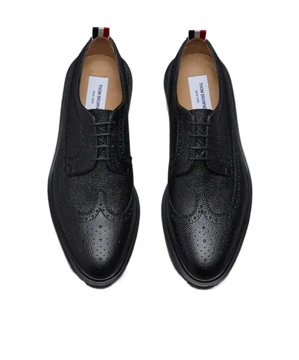 Thom Browne Longwing Almond-toe Derby Shoes