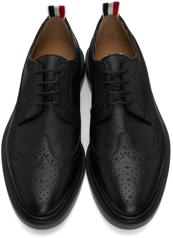Thom Browne Longwing Almond-toe Derby Shoes