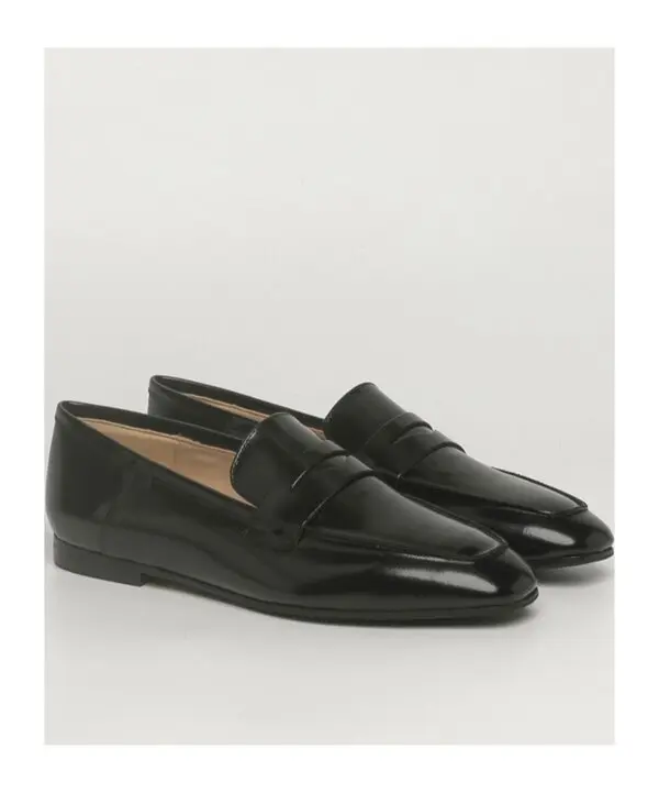 FABIO RUSCONI Logo Round-head Loafers