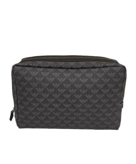 Emporio Armani Zipper Clutch - Black