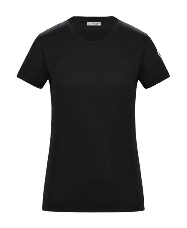 Moncler Cotton Jersey T-shirt - Black