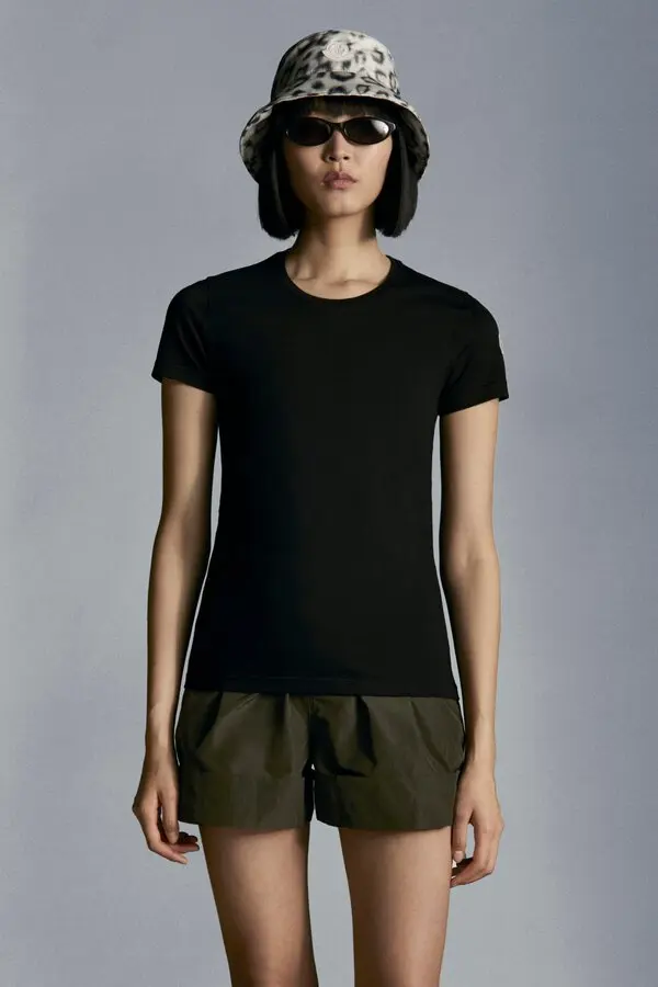 Moncler Cotton Jersey T-shirt - Black