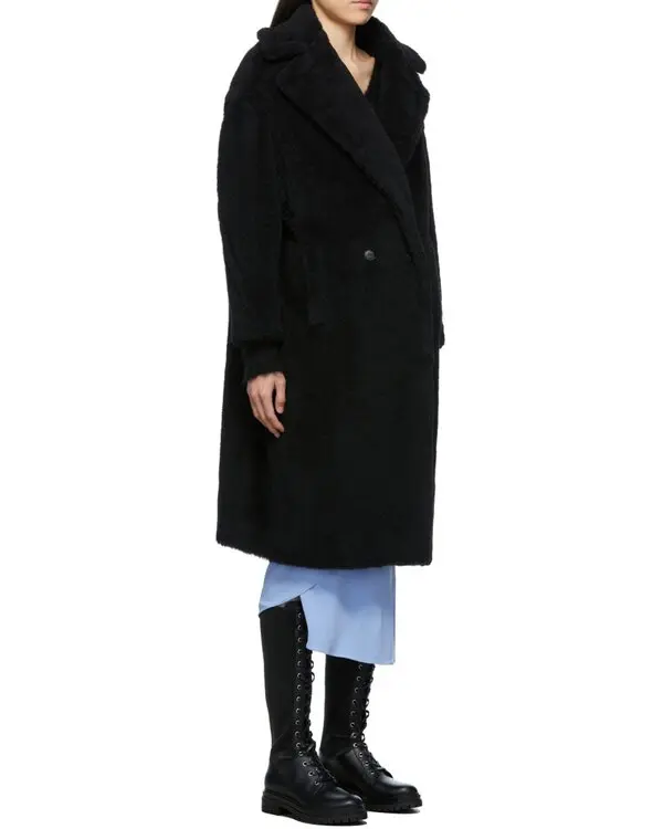 Max Mara Tedgirl Double-breasted Coat - Black