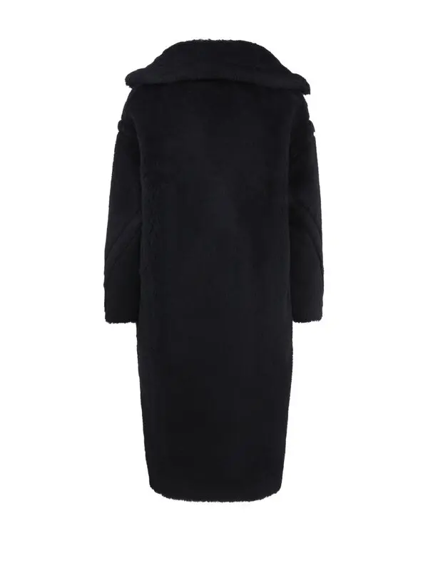 Max Mara Tedgirl Button-up Long Coat - Black