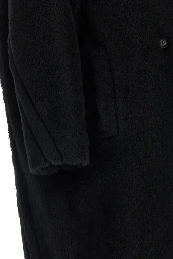 Max Mara Tedgirl Button-up Long Coat - Black
