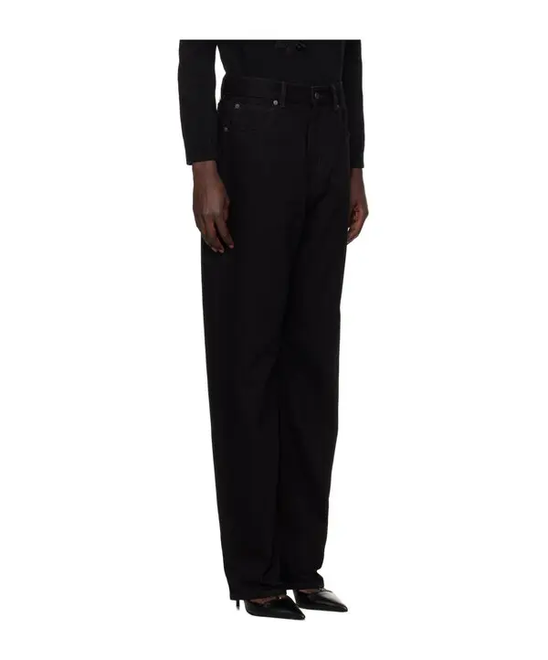 Valentino Garavani Button Detailed Straight Leg Jeans