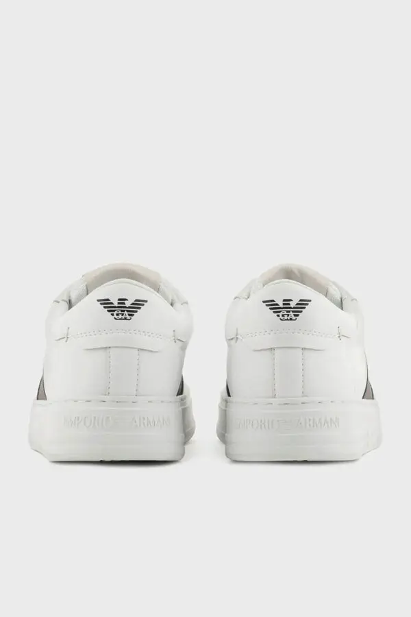 Emporio Armani Panelled Lace-up Low Top Sneakers