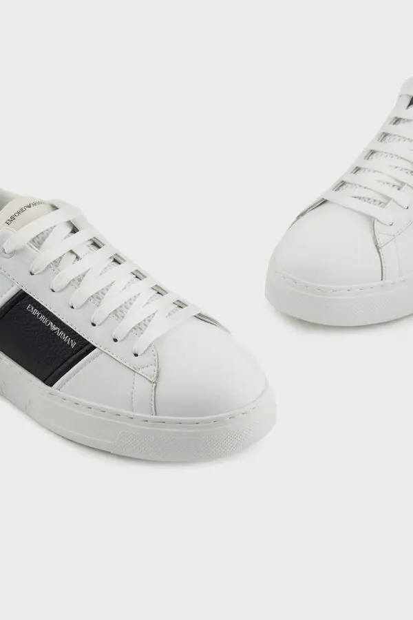 Emporio Armani Panelled Lace-up Low Top Sneakers
