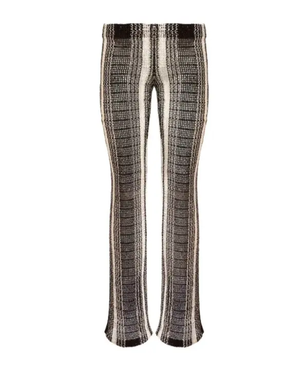Missoni Long Mesh Trousers - Black And White