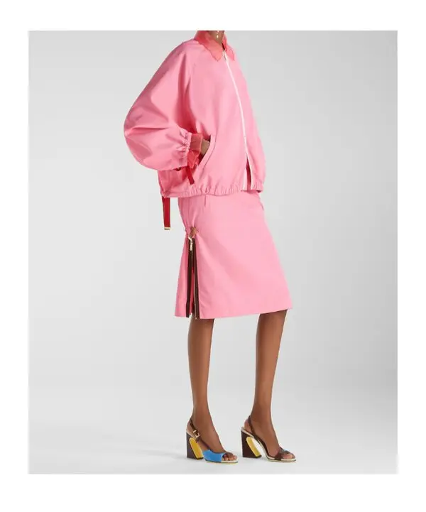Fendi Side-zip Midi Pencil Skirt - Pink