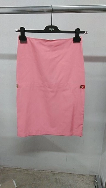 Fendi Side-zip Midi Pencil Skirt - Pink