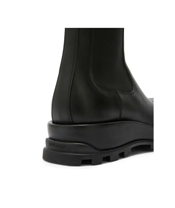 JIL SANDER Chelsea Boots With Round Head And Thick Sole