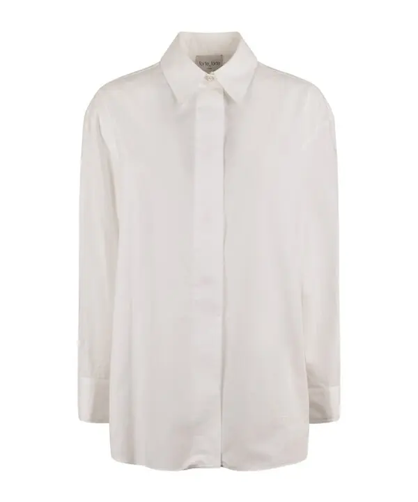 FORTE_FORTE Long Sleeve Shirt - White