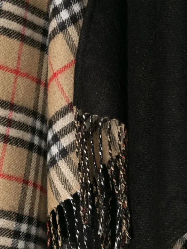 Burberry Fringed-edge Reversible Cape