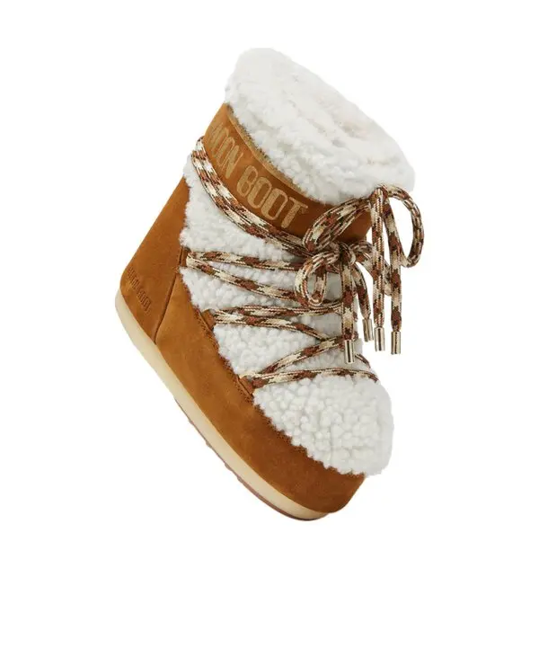 Moon Boot Lace-up Shearling Boots