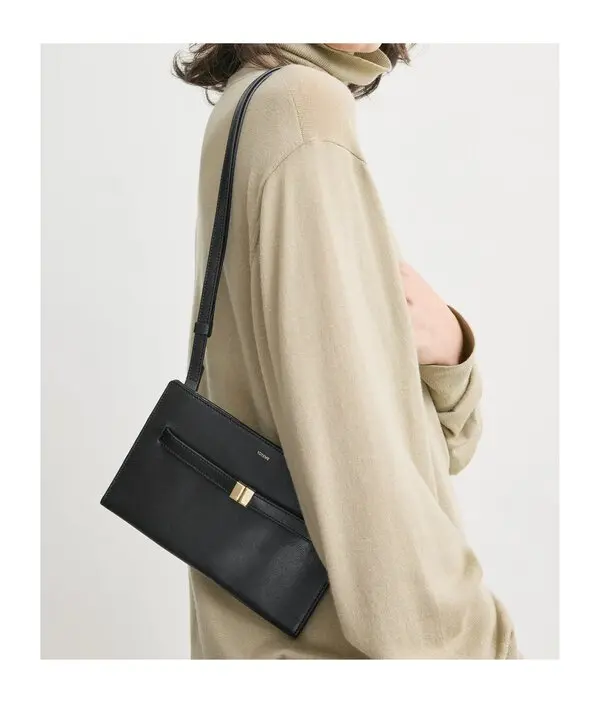 TOTEME Belted Crossbody Bag - Black