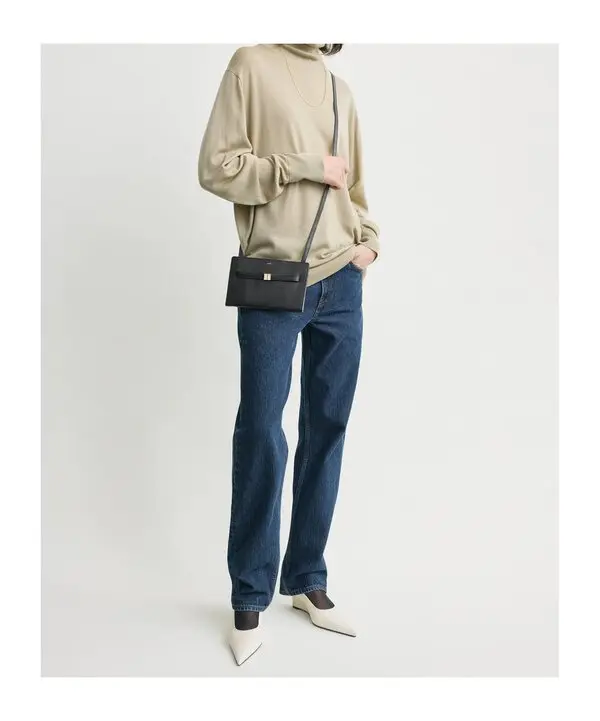 TOTEME Belted Crossbody Bag - Black