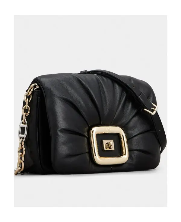 ROGER VIVIER Viv' Choc Shoulder Bag - Black