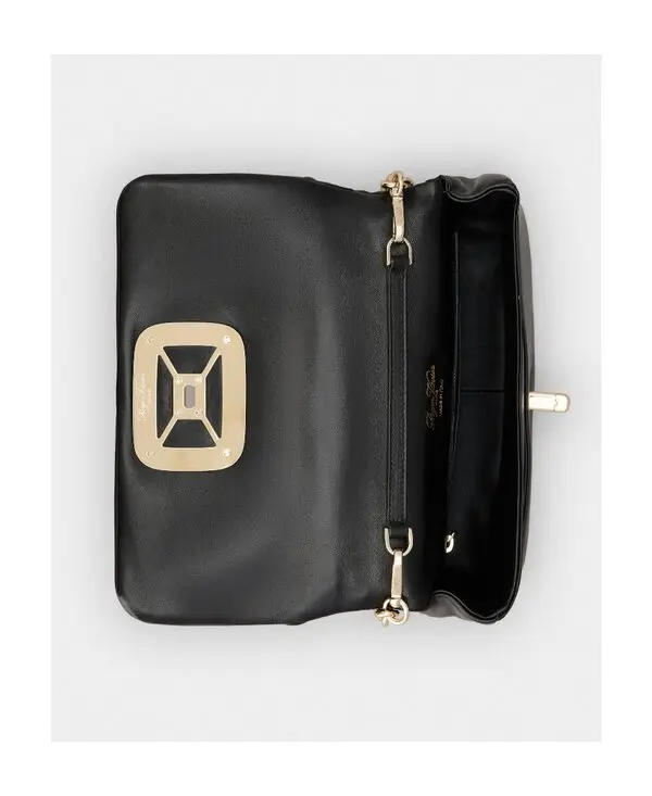 ROGER VIVIER Viv' Choc Shoulder Bag - Black