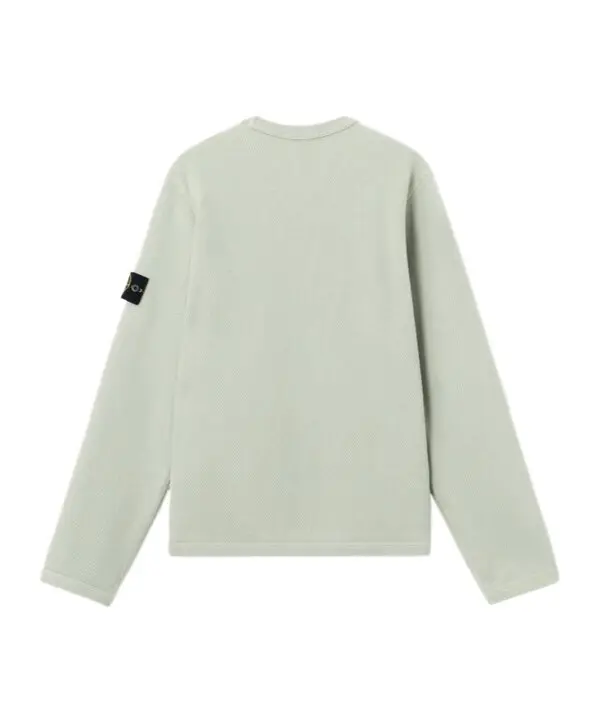 Stone Island Logo Patch Crewneck Sweatshirt - Sage