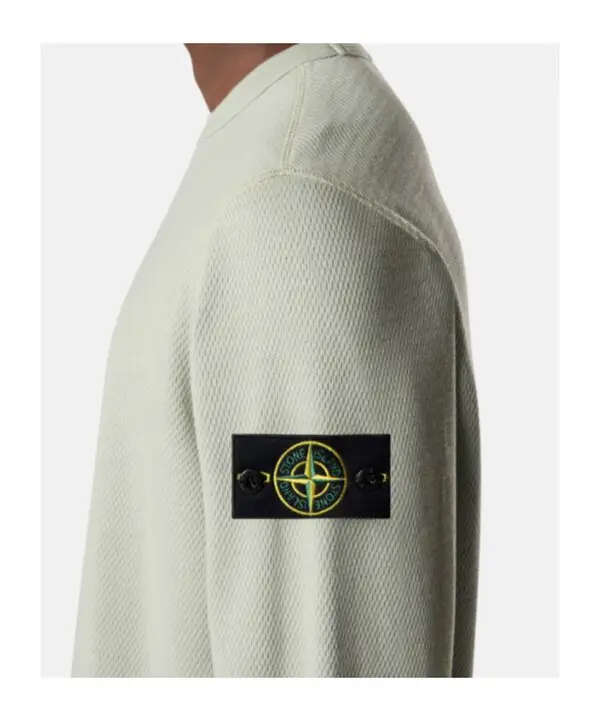 Stone Island Logo Patch Crewneck Sweatshirt - Sage
