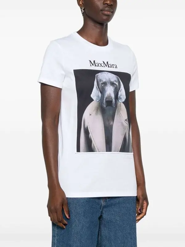 Max Mara Cipria Graphic Printed Crewneck T-shirt