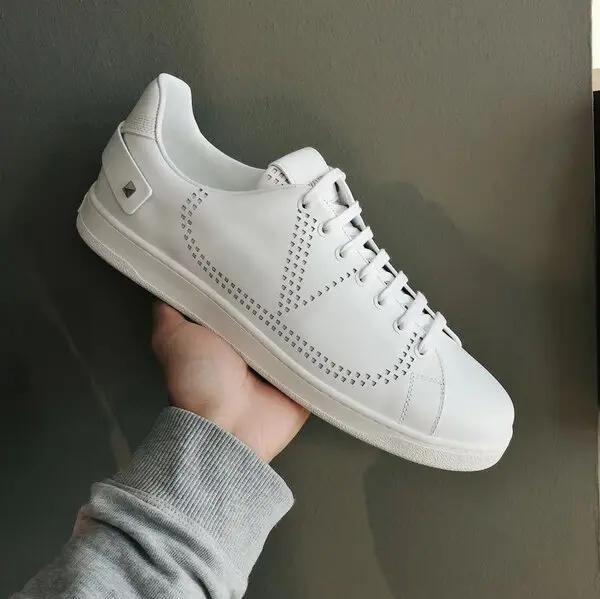 Valentino Garavani Backnet Calfskin Sneakers