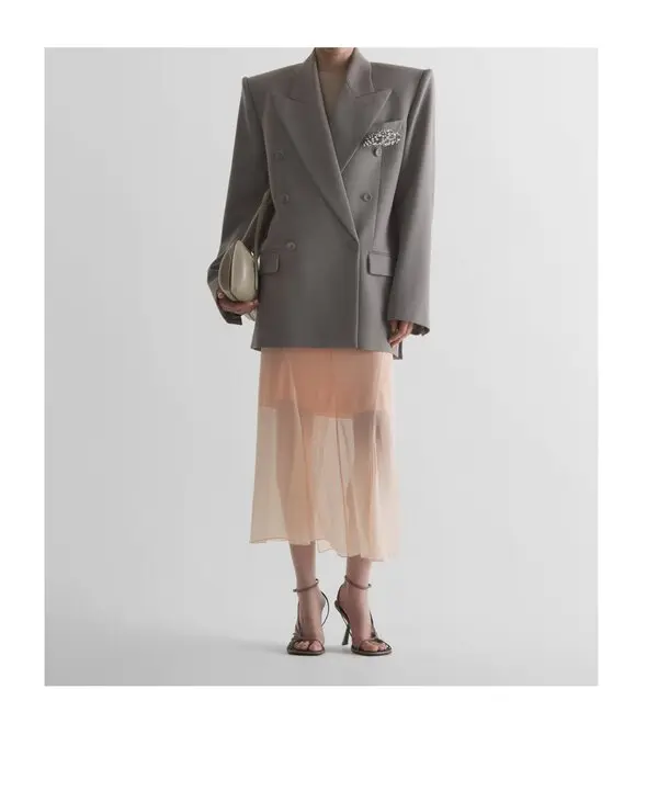 MUGLER Layered Lingerie Skirt