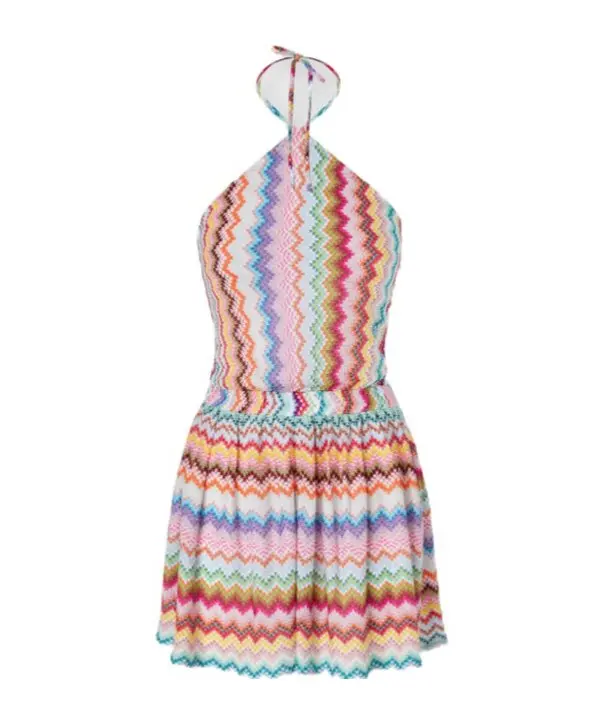 Missoni Zigzag Pixel-effect Pattern Halter Neck Jumpsuit - Multicoloured