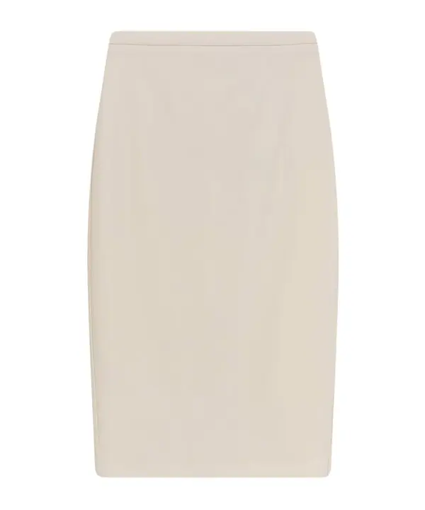 Max Mara Back Slit High-waisted Skirt - Nude