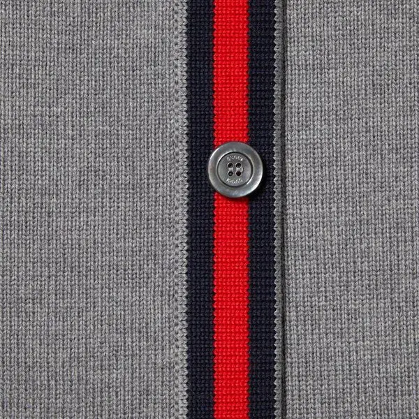 Gucci V-neck Cardigan With Webbing Detail