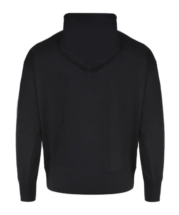 MSGM Logo Print Drawstring Hoodie - Black