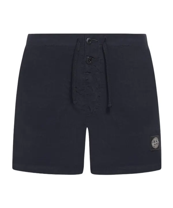 Stone Island Compass Patch Drawstring Swim Shorts
