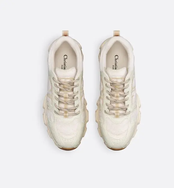 Dior Christian Chrono Lace-up Sneakers - Beige