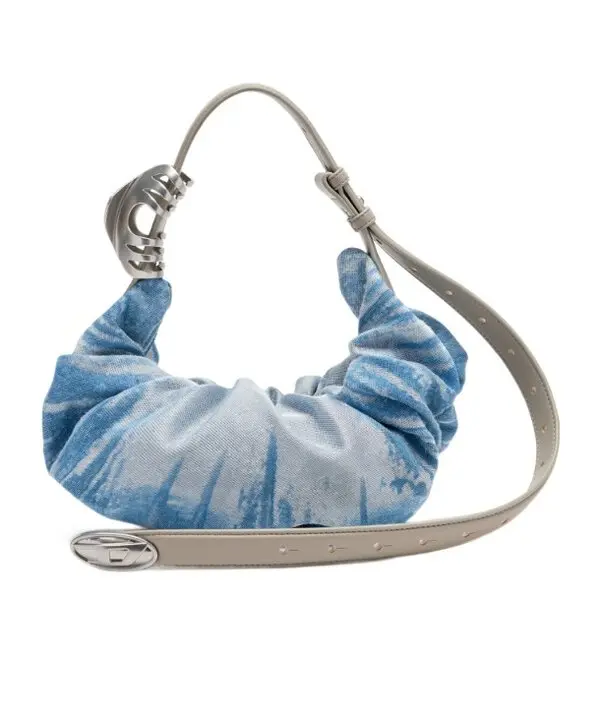 DIESEL® Grab-d Scrunched Hobo Bag - Blue