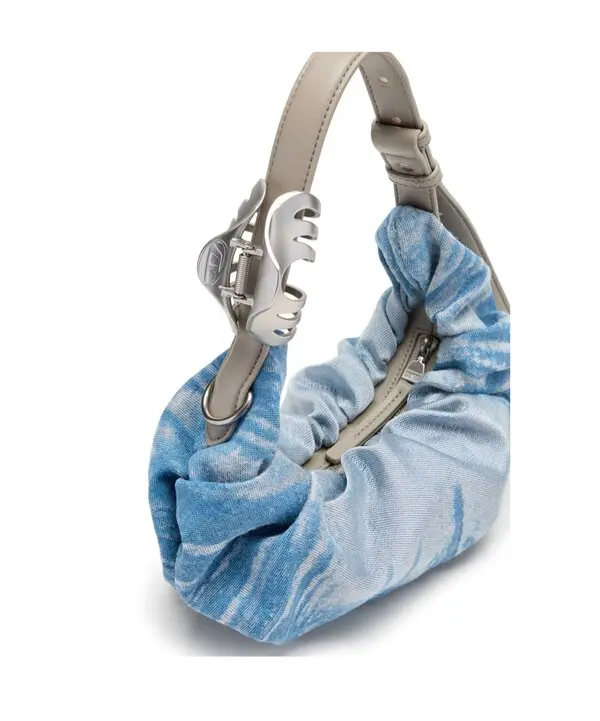 DIESEL® Grab-d Scrunched Hobo Bag - Blue