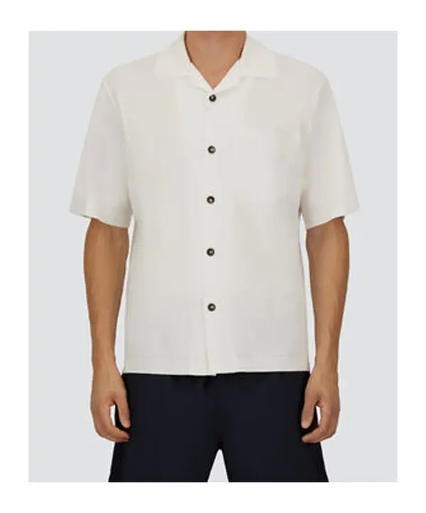 Herno Chest-pocket Short-sleeved Button-up Shirt - White
