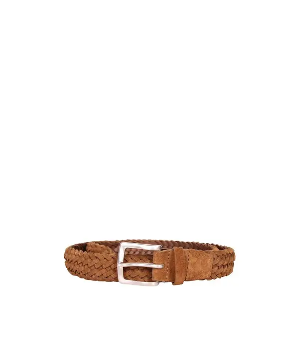 ORTIGNI Braided Belt - Brown