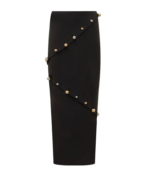 AWAKE A.w.a.k.e. Mode Embellished Pencil Skirt