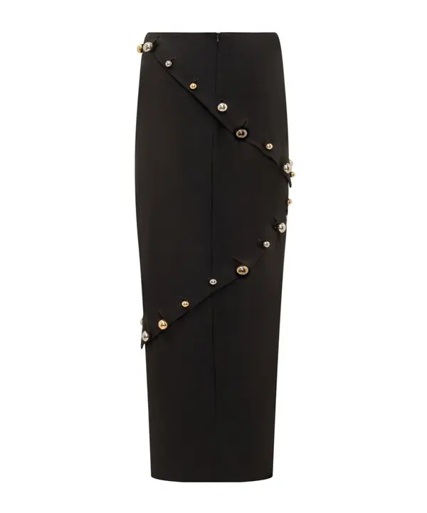 AWAKE A.w.a.k.e. Mode Embellished Pencil Skirt